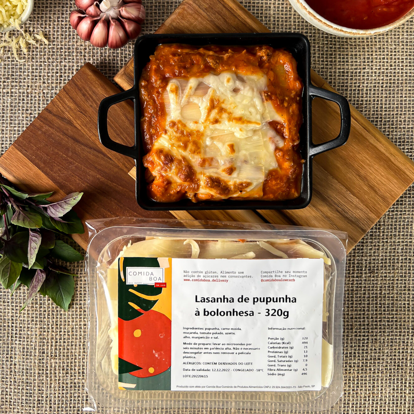 Lasanha de pupunha à bolonhesa - Comida Boa