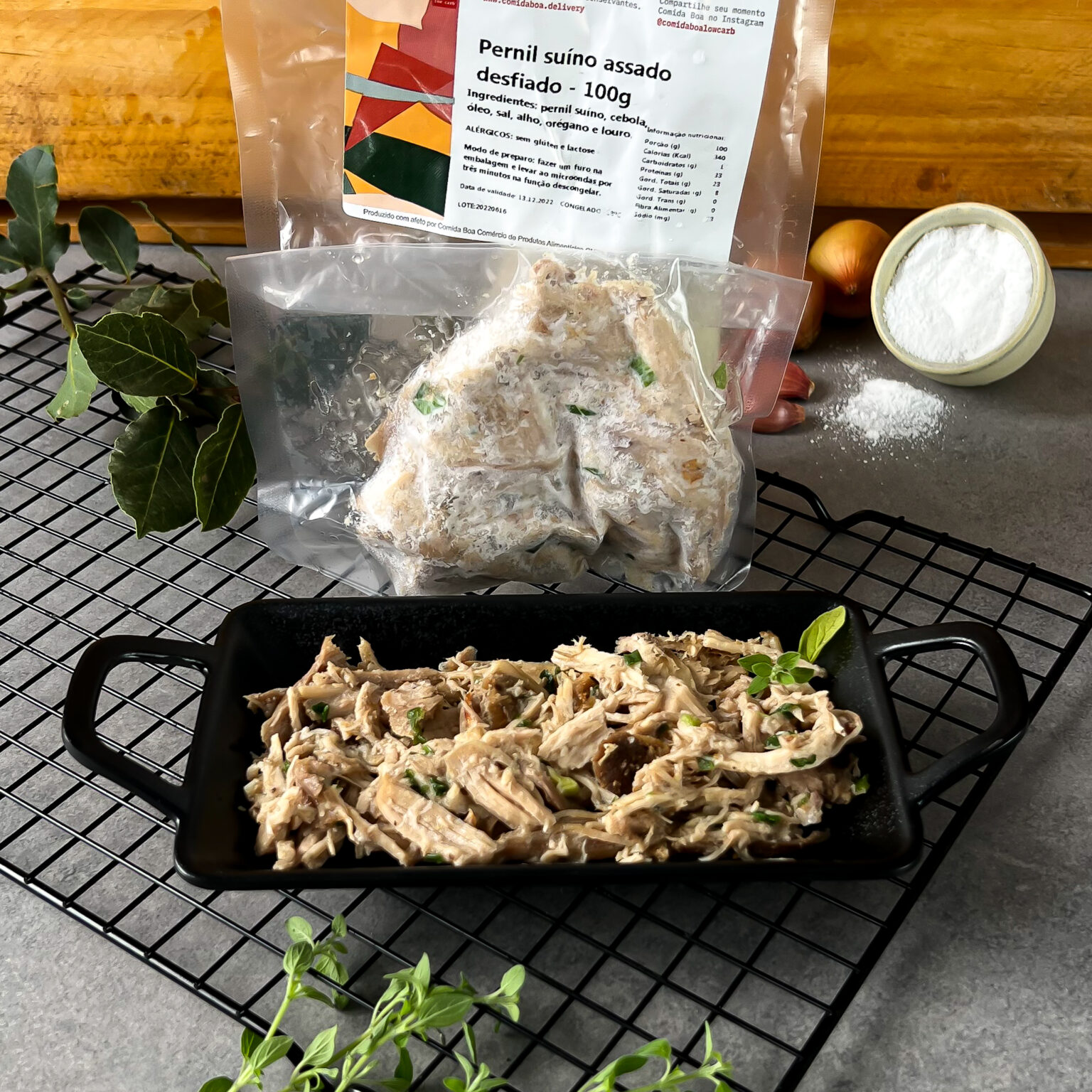 Pernil desfiado - Comida Boa